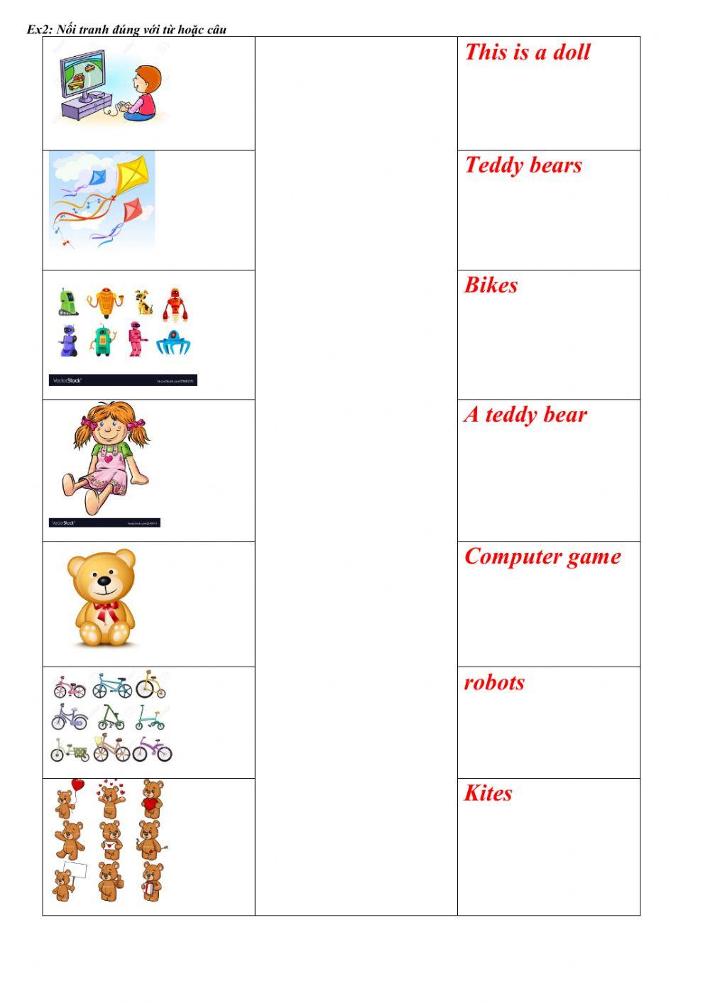 Animals & toys worksheet | Live Worksheets
