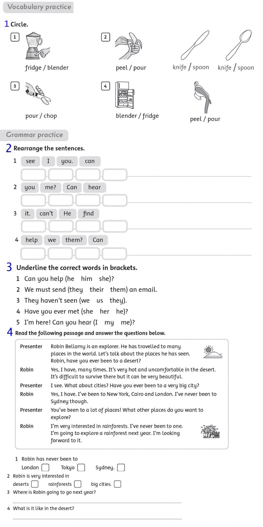 Practice worksheet for Pre-Intermediate | Live Worksheets