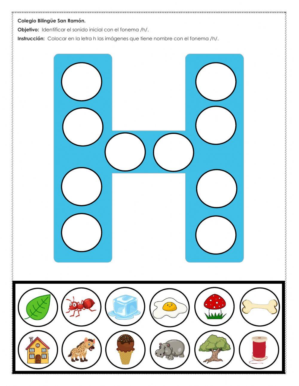 Fonema -h- online exercise for | Live Worksheets