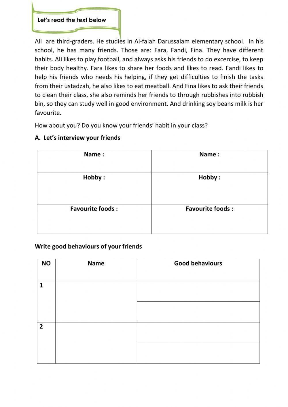 Human diversity | Free Interactive Worksheets | 406036