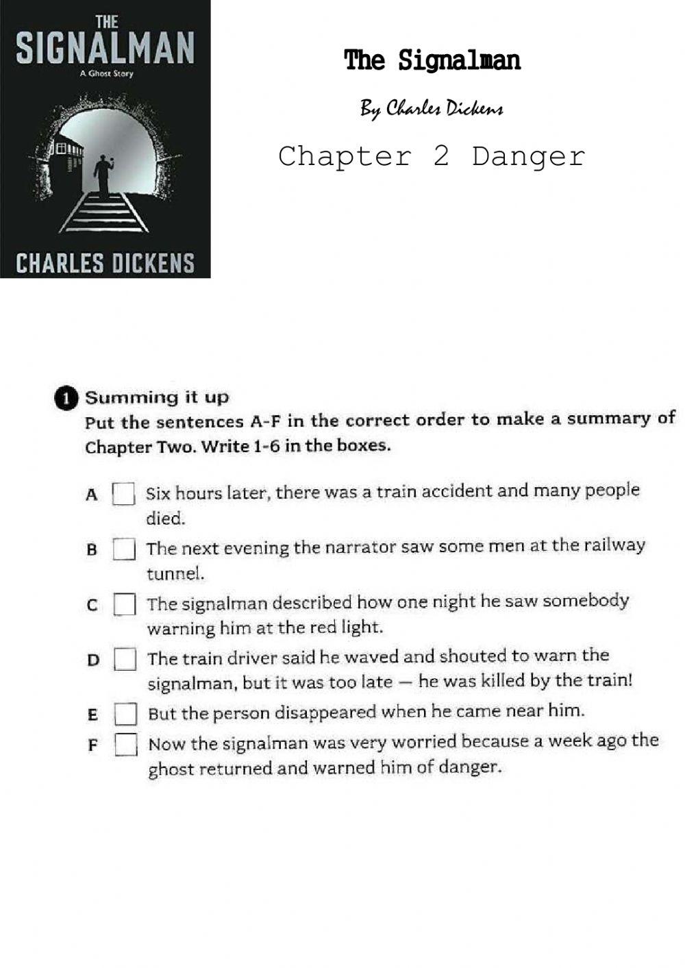 The Signalman-CHAPTER 2 | SLVNCPR | Live Worksheets