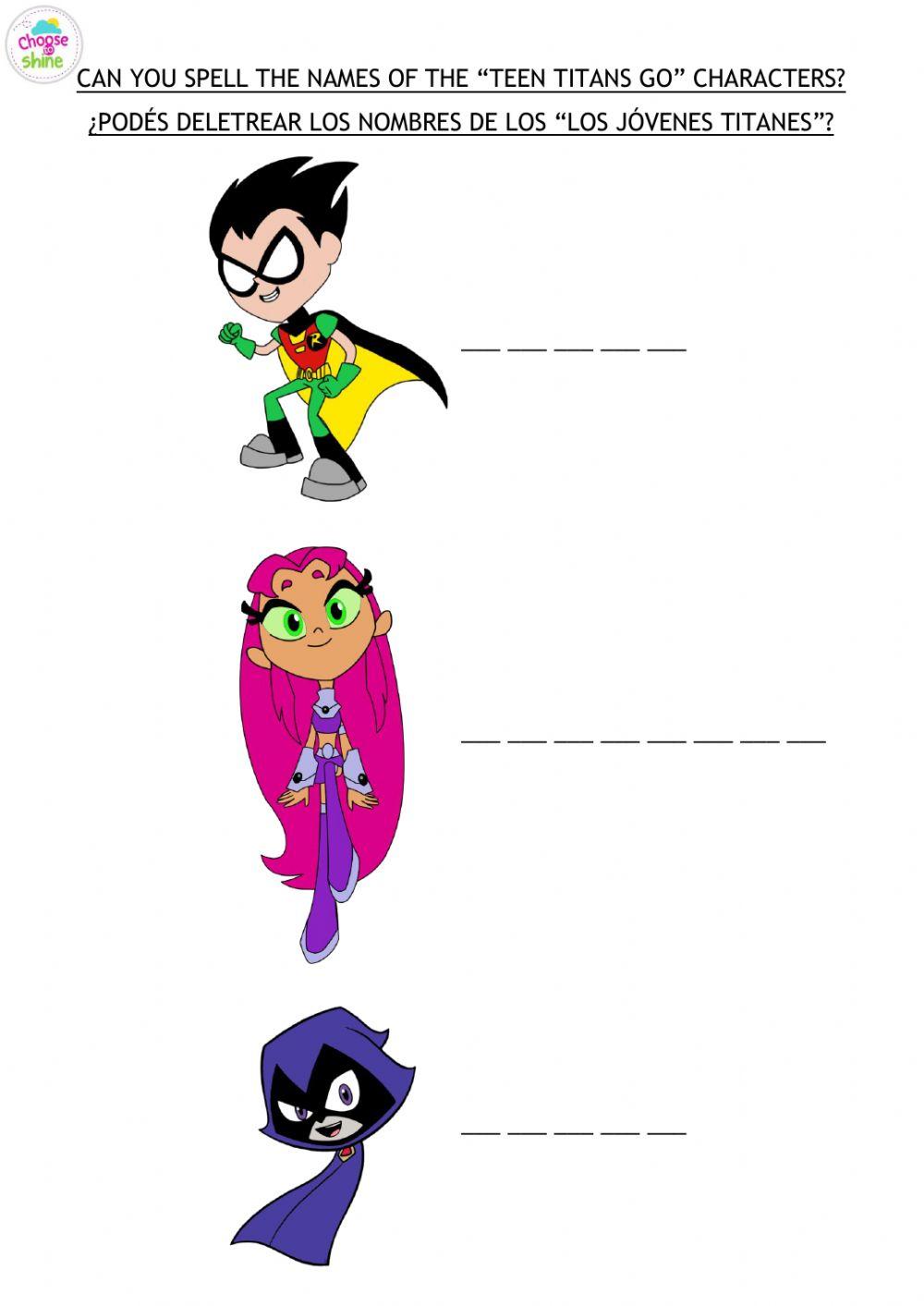 Teen Titans Villain Names