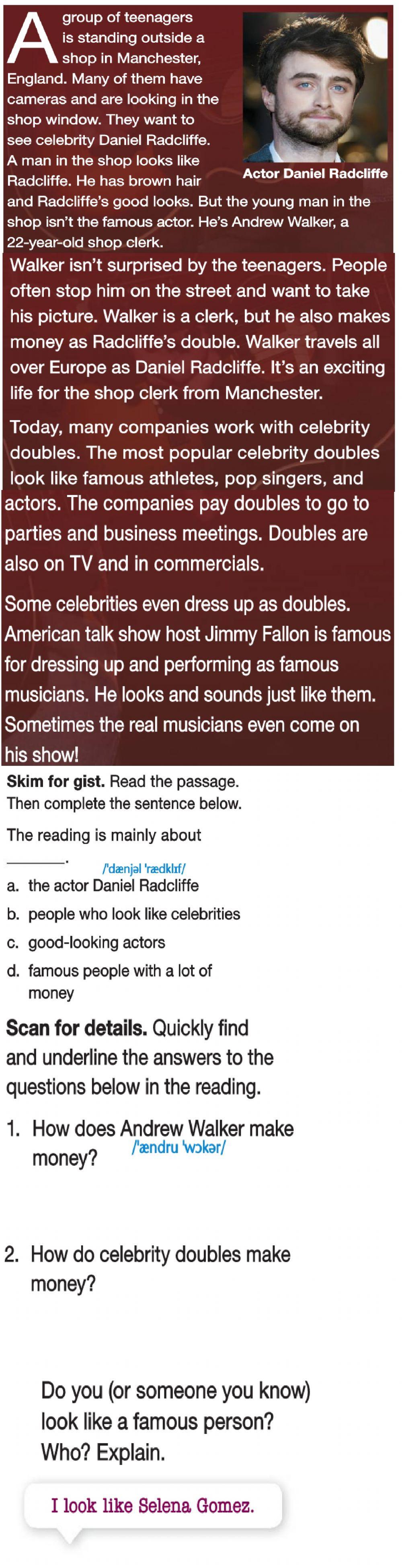 Basic 5 unit 1 lesson b reading worksheet | Live Worksheets