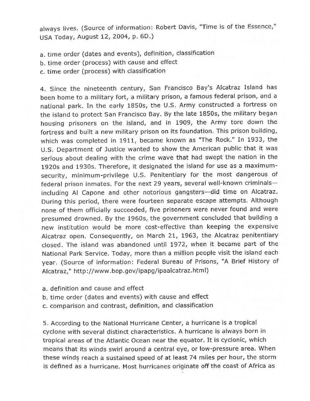 Rhetorical Patterns worksheet | Live Worksheets