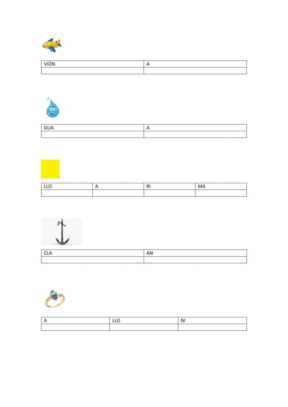 Cancion letra a worksheet | Live Worksheets
