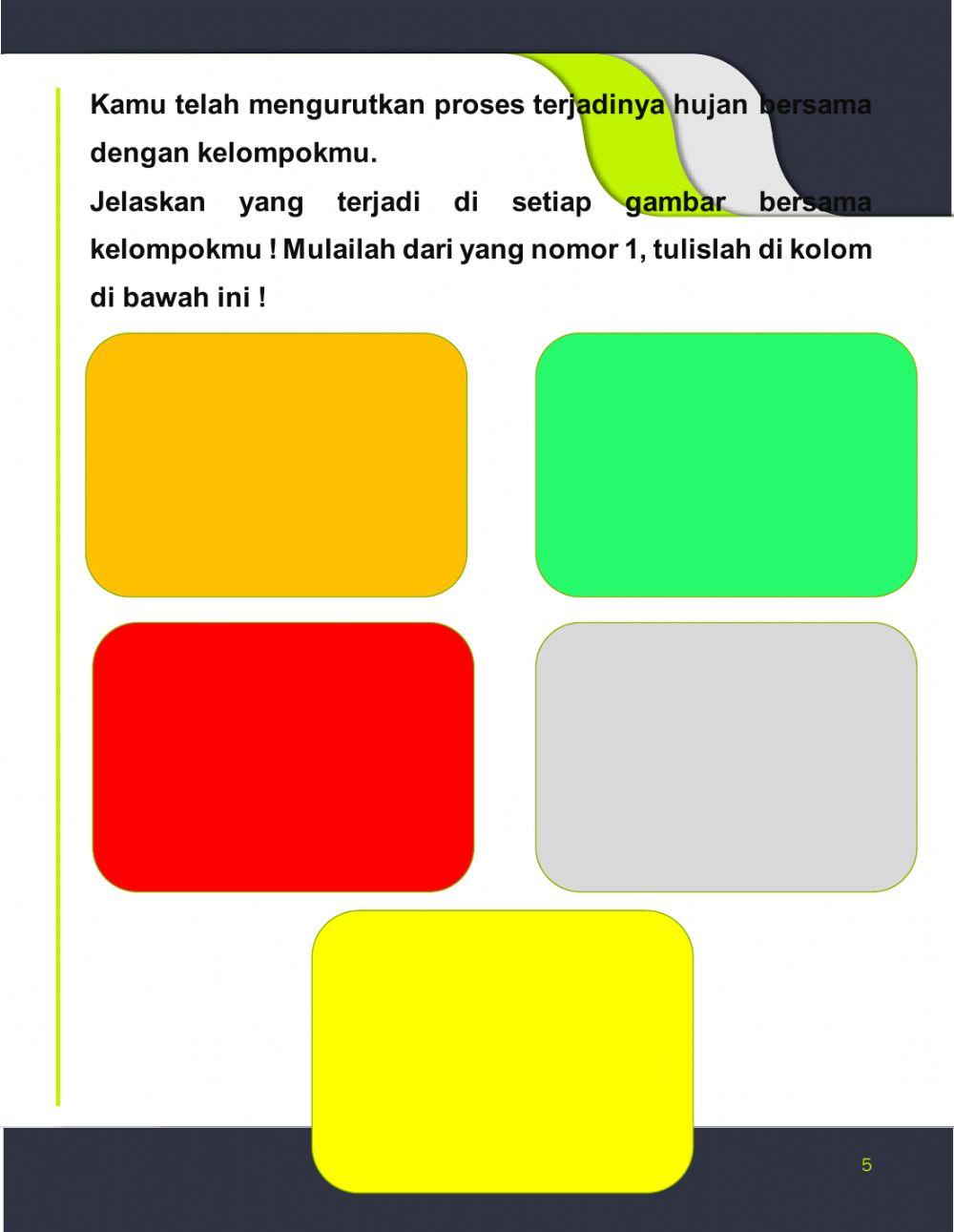 Proses Terjadinya Hujan worksheet | Live Worksheets