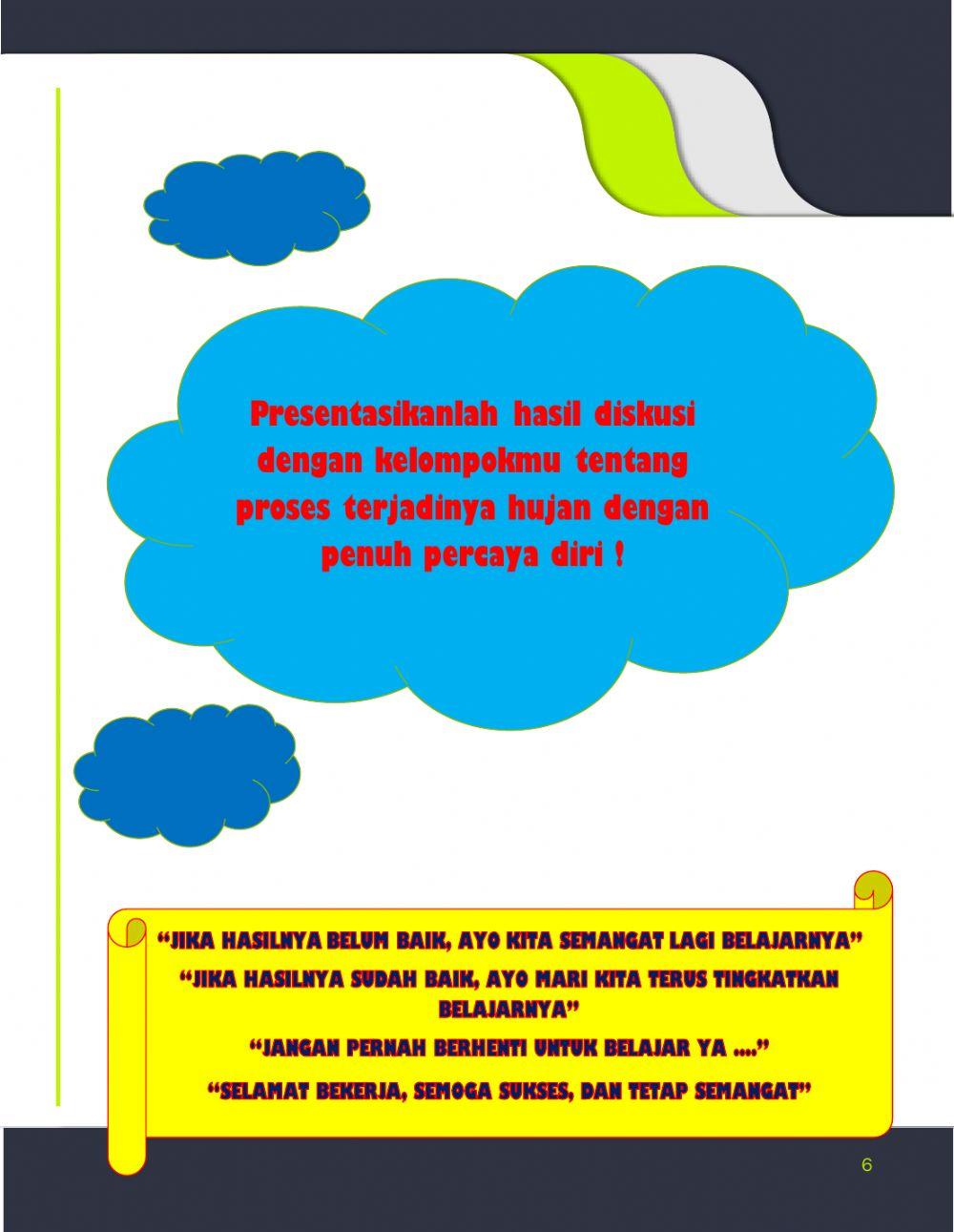 Proses Terjadinya Hujan worksheet | Live Worksheets