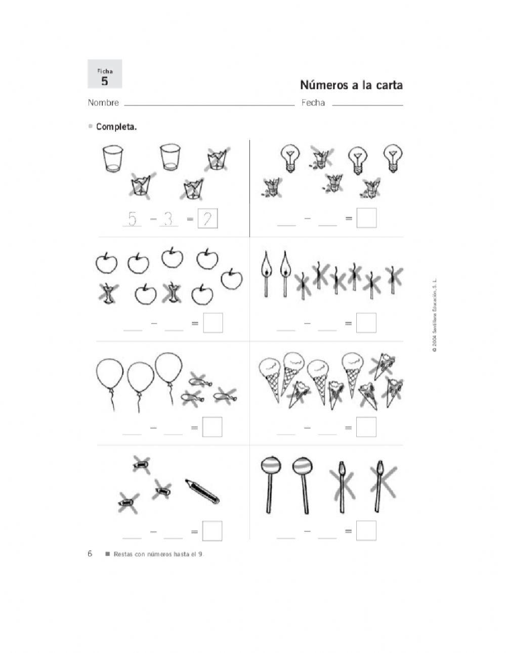 Suma fichas 8-9 worksheet | Live Worksheets