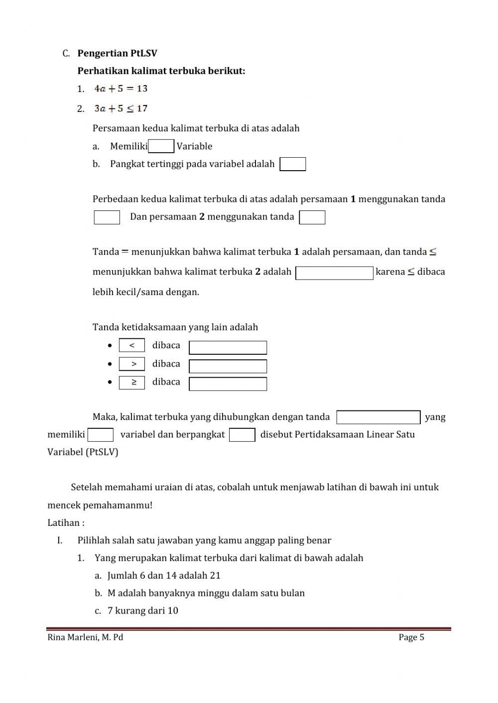 Plsv worksheet | Live Worksheets