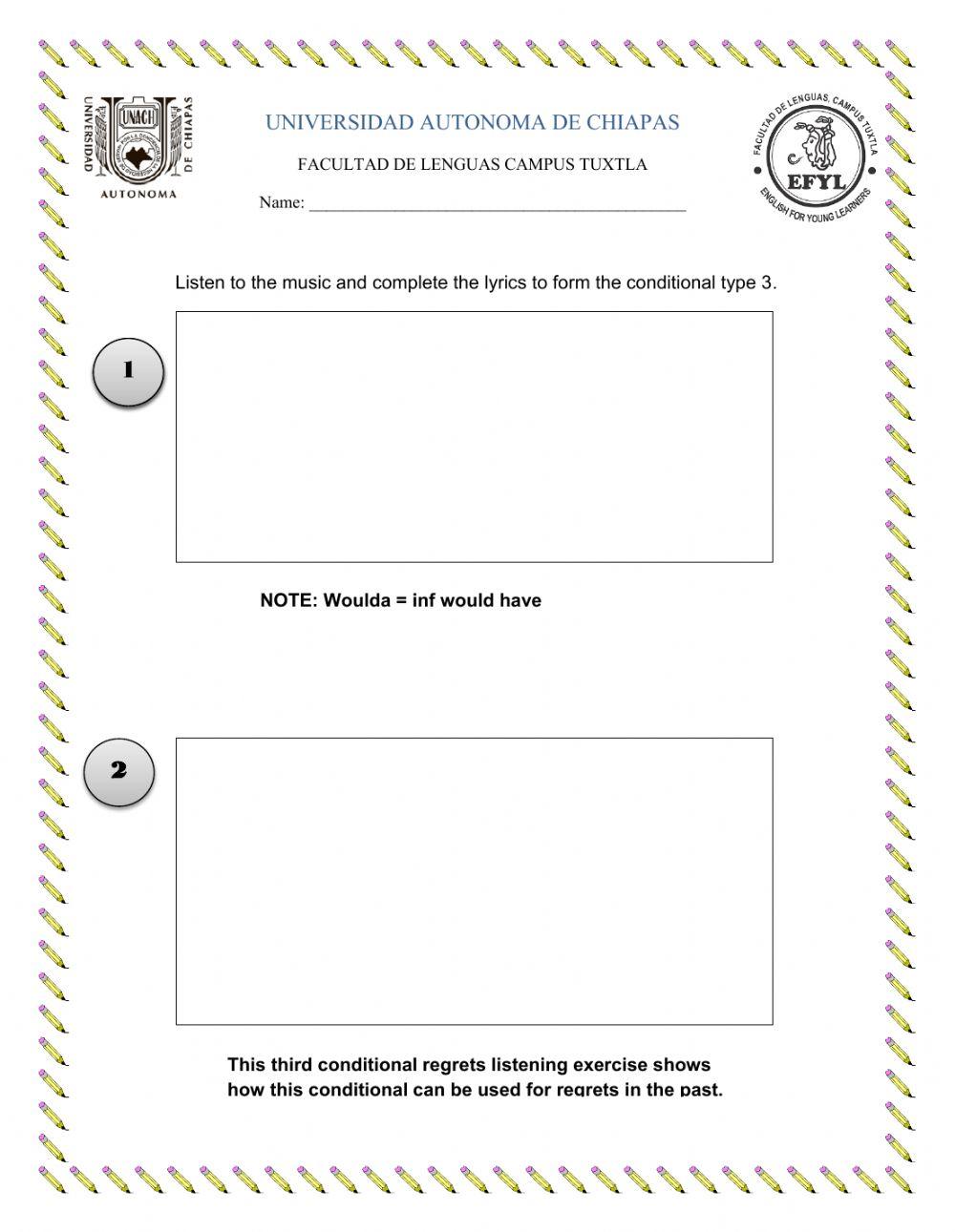 Conditional Type 3 | LiveWorksheets | 409347