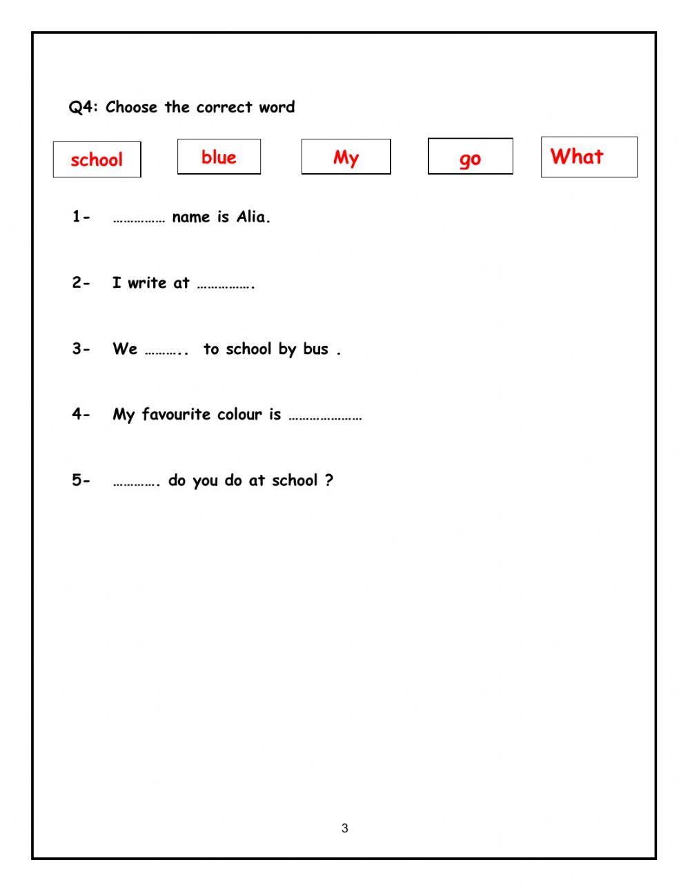 Grade2 w1 | Free Interactive Worksheets | 409643