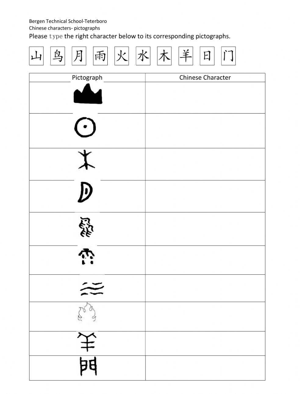 Pictographs worksheet | Live Worksheets