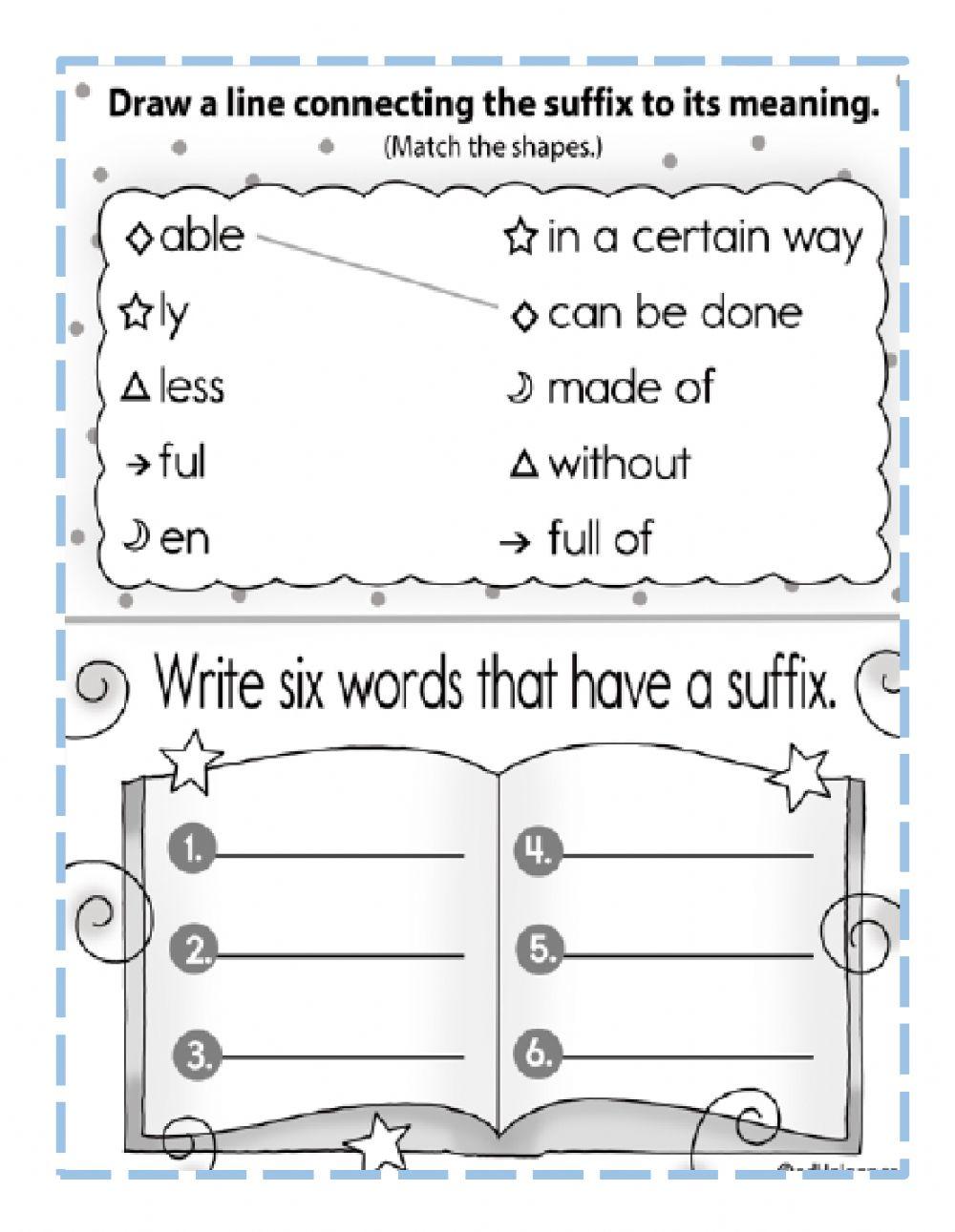 6121105 | Suffix | giese2431 | LiveWorksheets