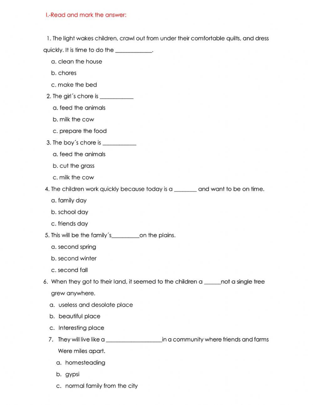 Frontier children 461826 | lizziii | LiveWorksheets