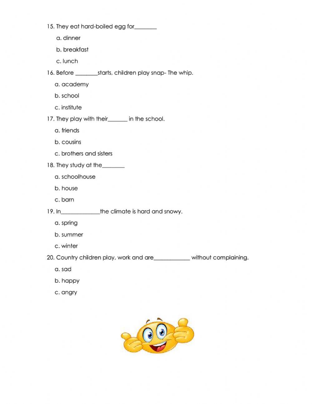 Frontier children N°1 worksheet | Live Worksheets