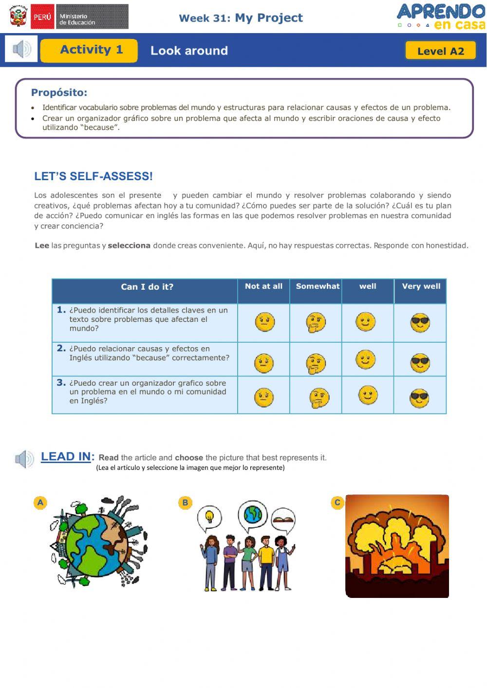 ACTIVITY 1: Look around online exercise for | Live Worksheets