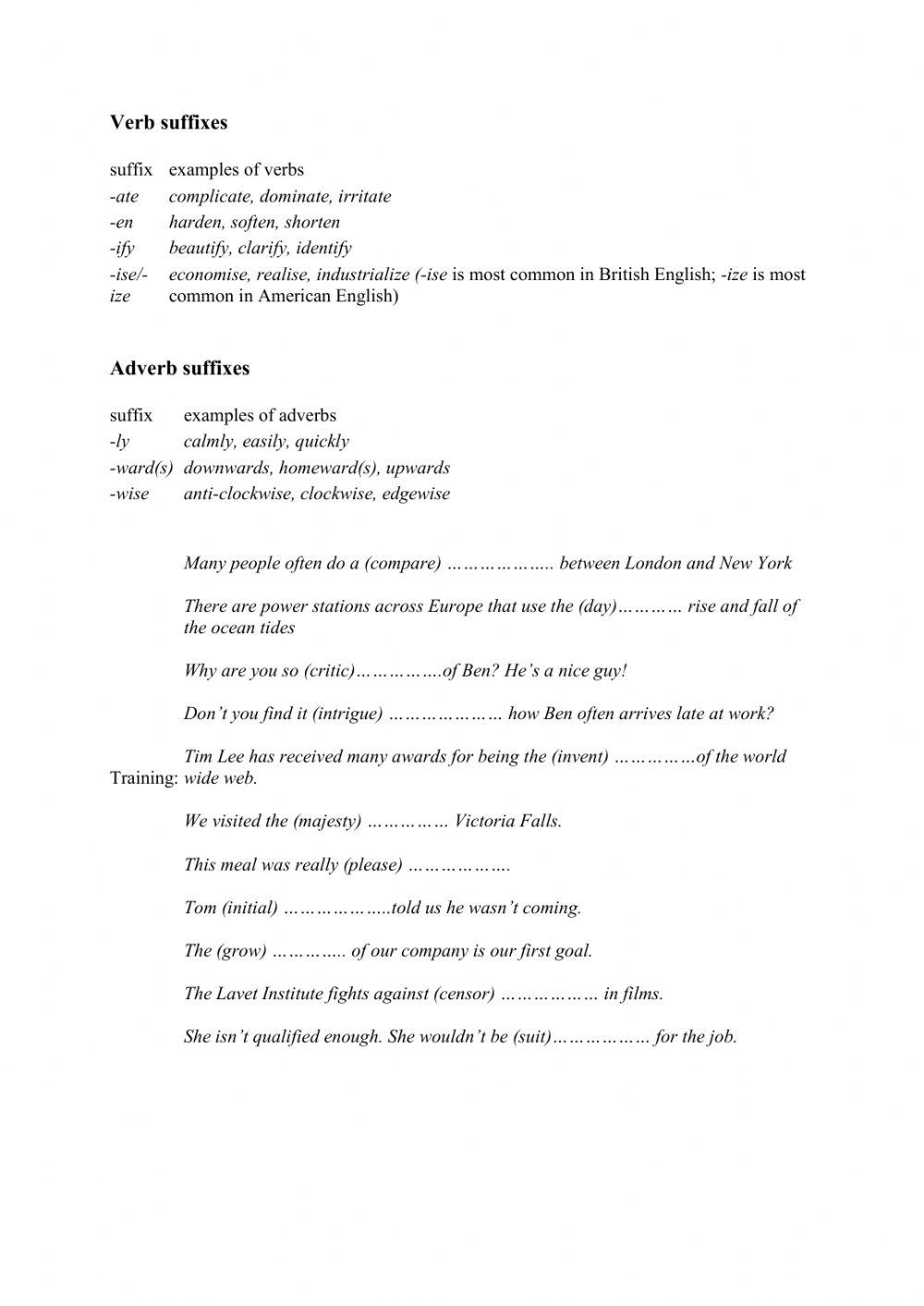 common suffixes lesson 0117 | nathalieclairault | Live