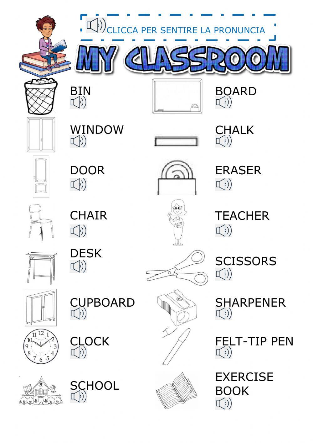 My classroom | Free Interactive Worksheets | 462345