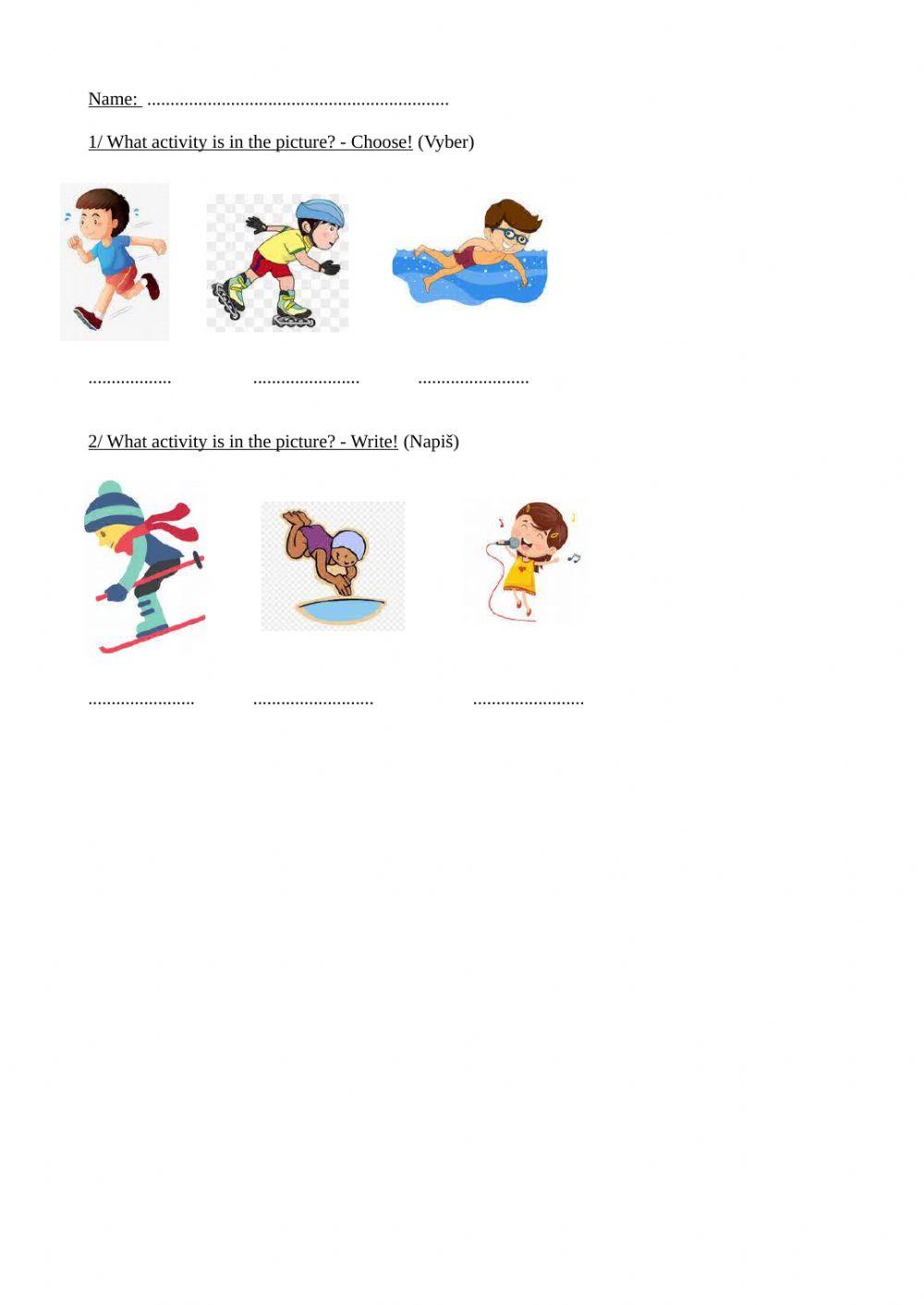 activities | Free Interactive Worksheets | 4377822