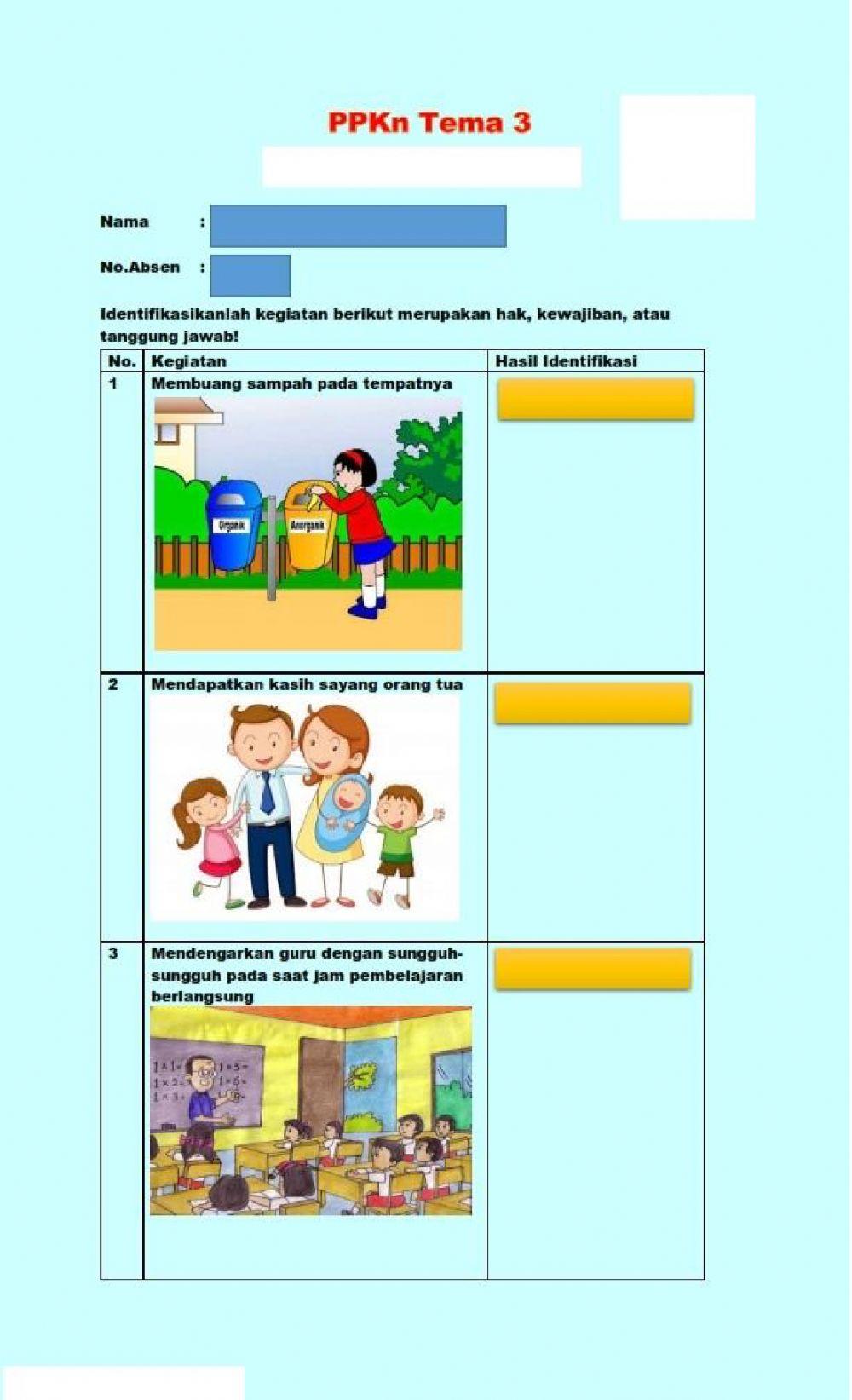 PPKn-TEMA3-KLS6 | Free Interactive Worksheets | 4378160