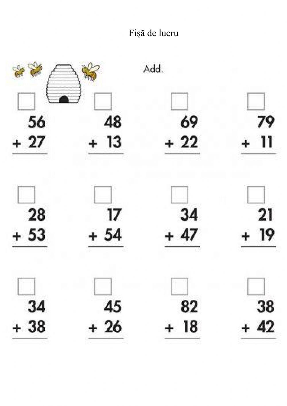 Matematica online exercise for clasa a II-a | Live Worksheets