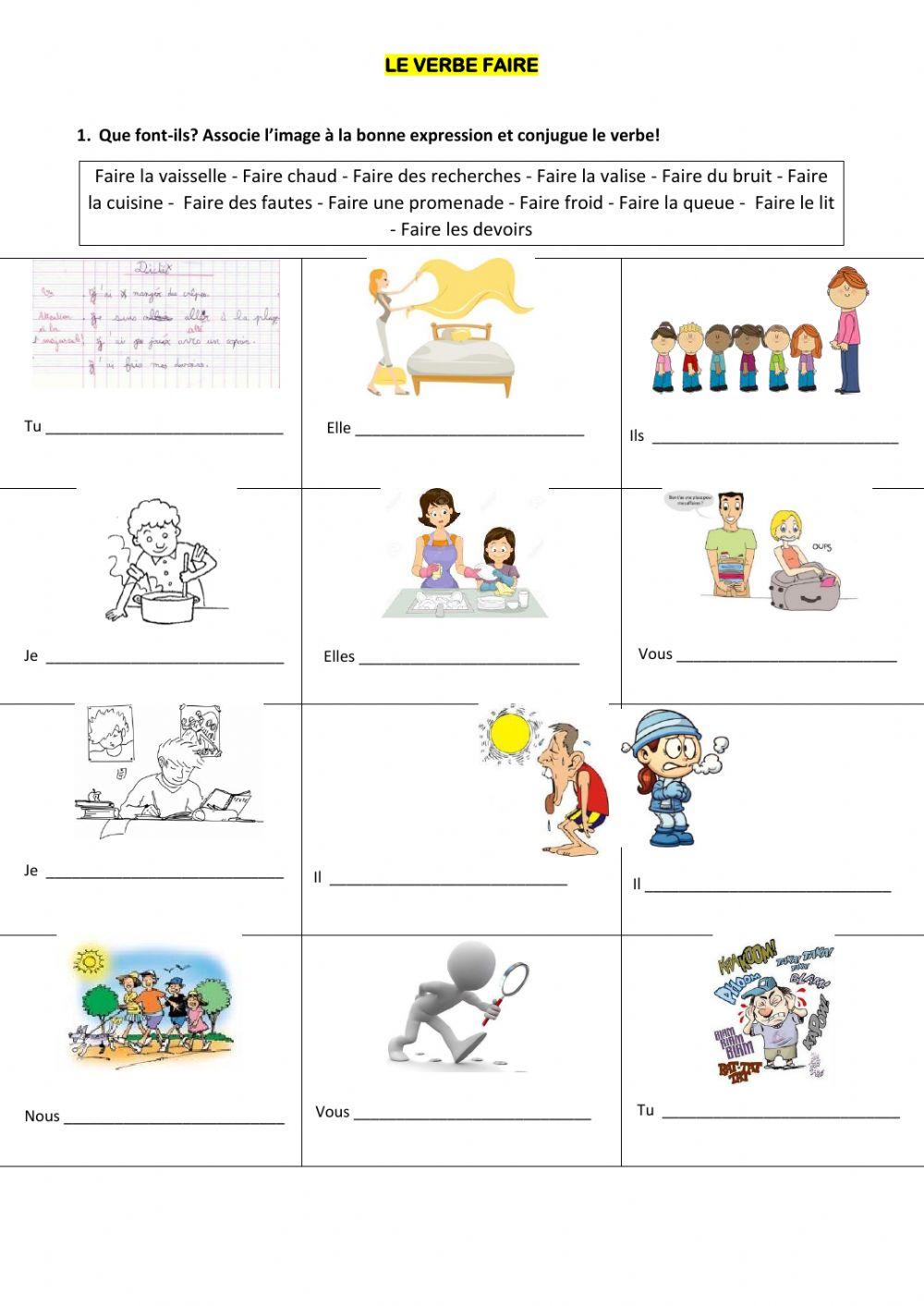 Faire | Free Interactive Worksheets | 463666