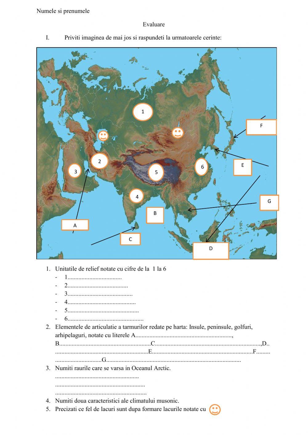 AsiA | Free Interactive Worksheets | 463672