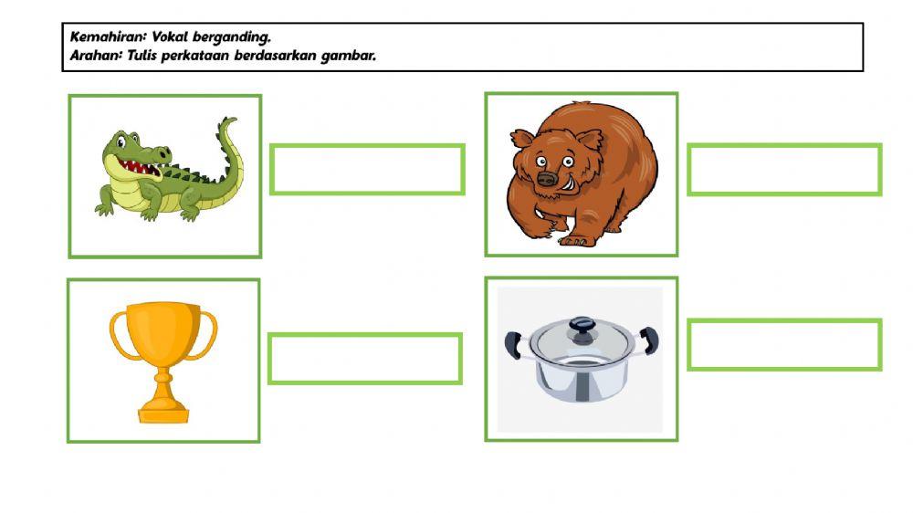 Vokal berganding 487706 | Loselind | Live Worksheets