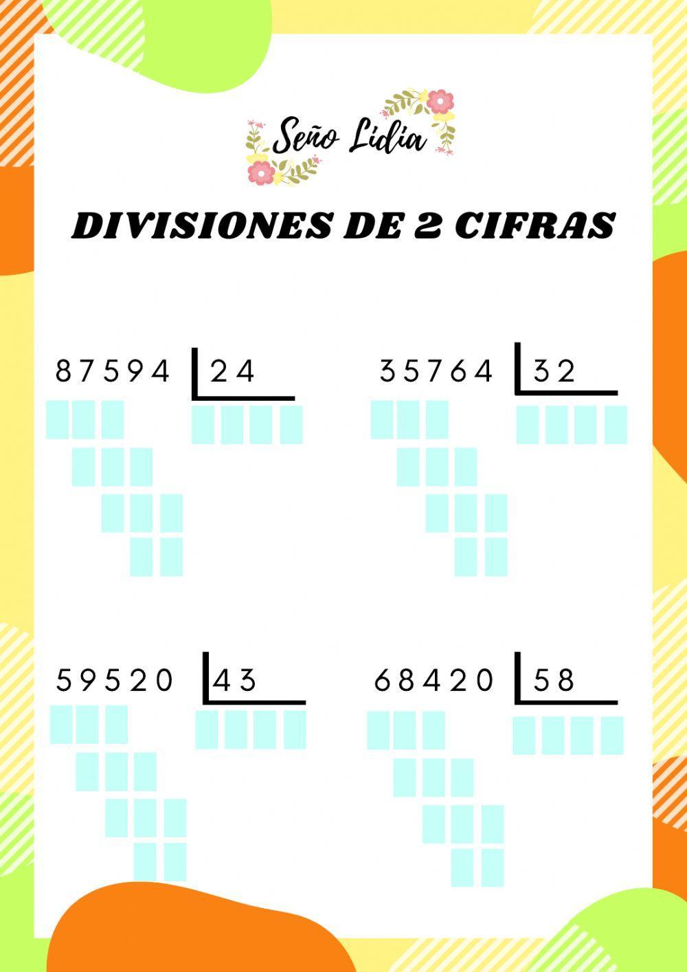 489821 | Divisiones de 2 cifras | lidiamaestrapt