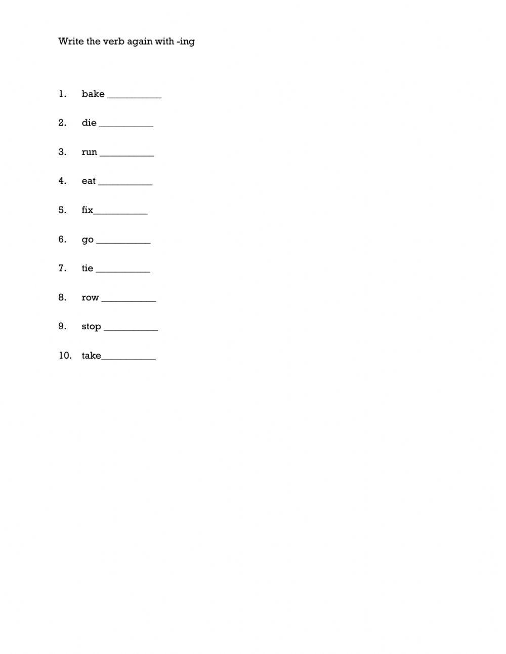 Present Progressive free online worksheet | Live Worksheets