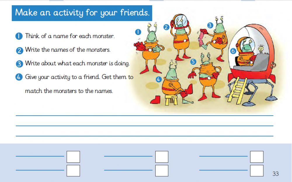 Monsters puzzle worksheet | Live Worksheets