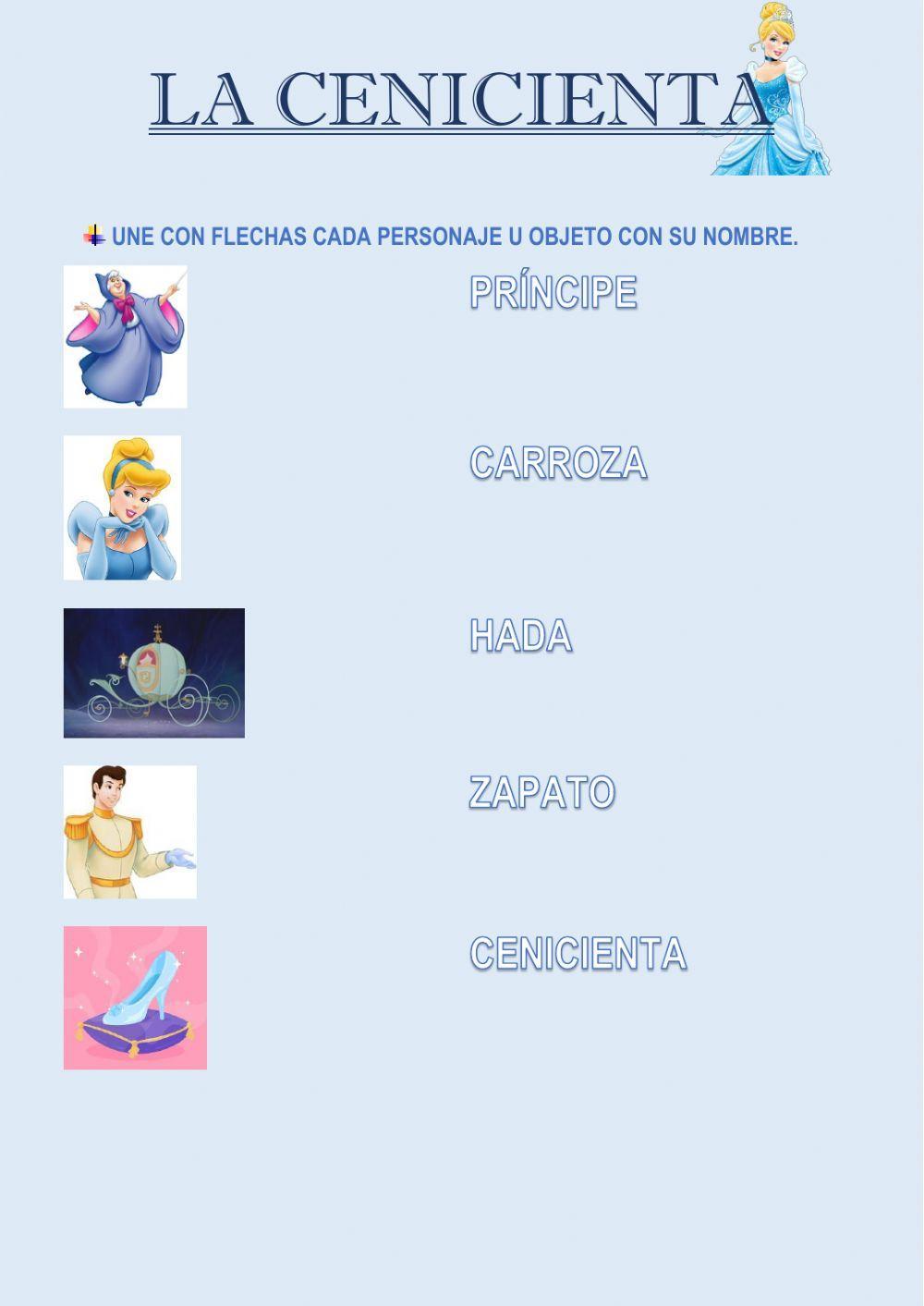-la cenicienta- worksheet | Live Worksheets
