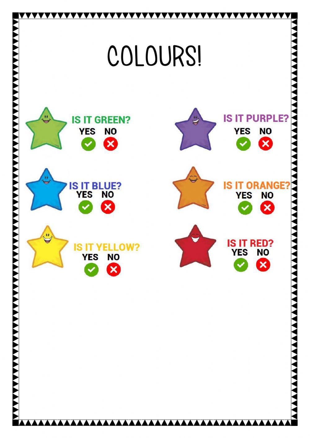 Colours! worksheet | Live Worksheets