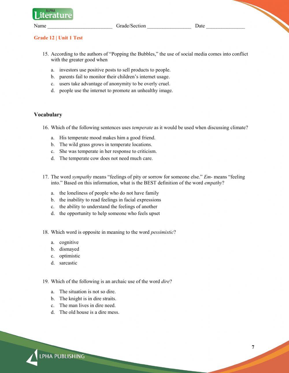 Trial sheet worksheet | Live Worksheets