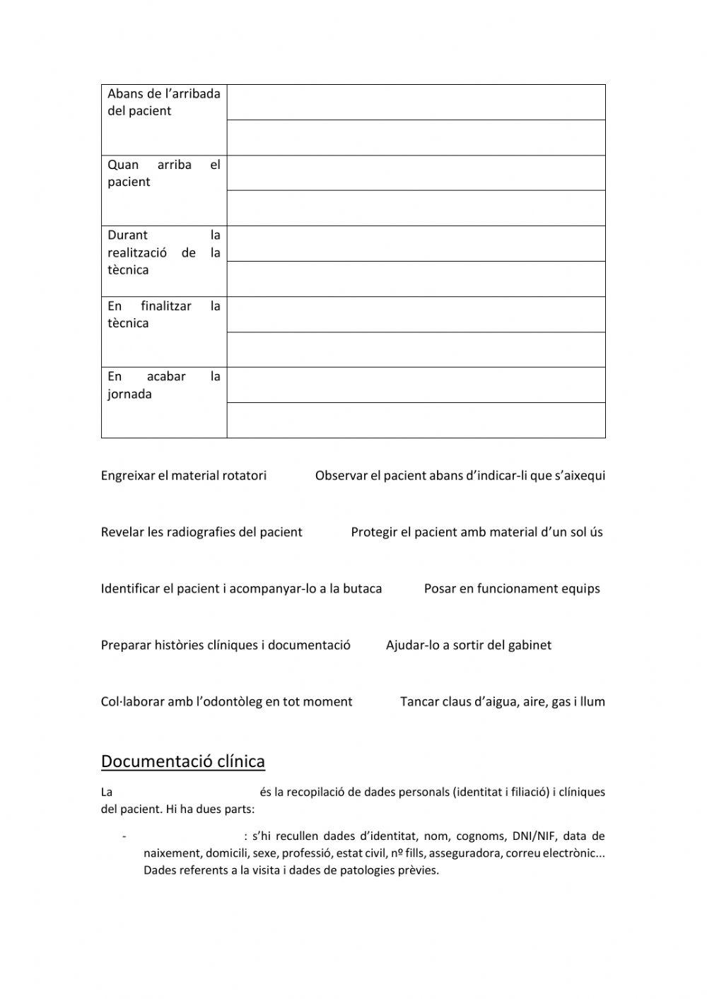 Taoe worksheet | Live Worksheets