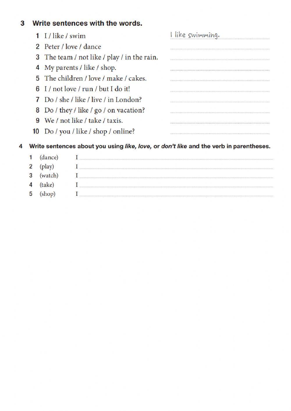 Lesson 4A worksheet | Live Worksheets