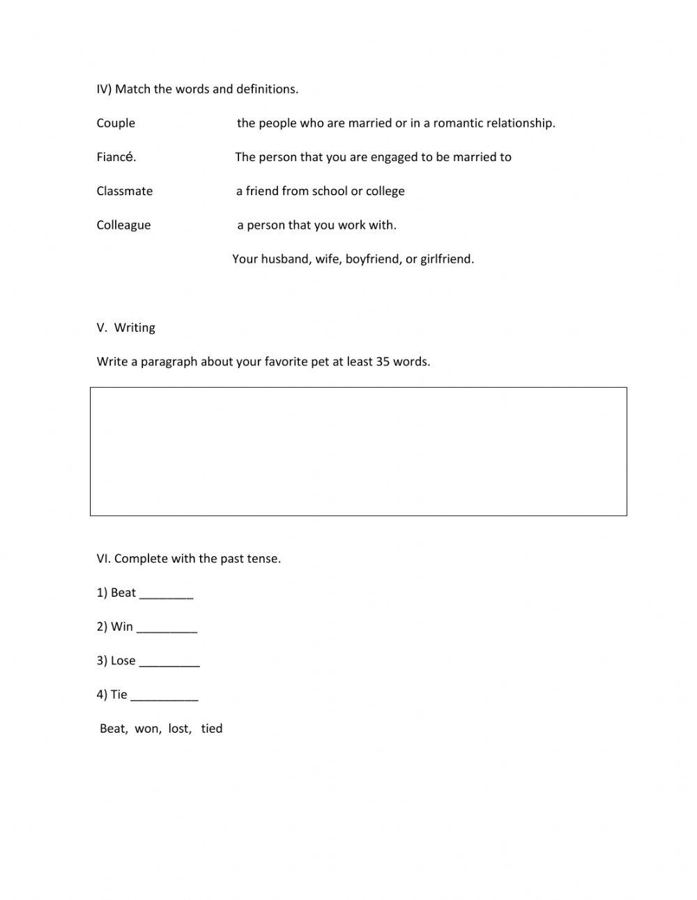 Basic grammar questions worksheet | Live Worksheets