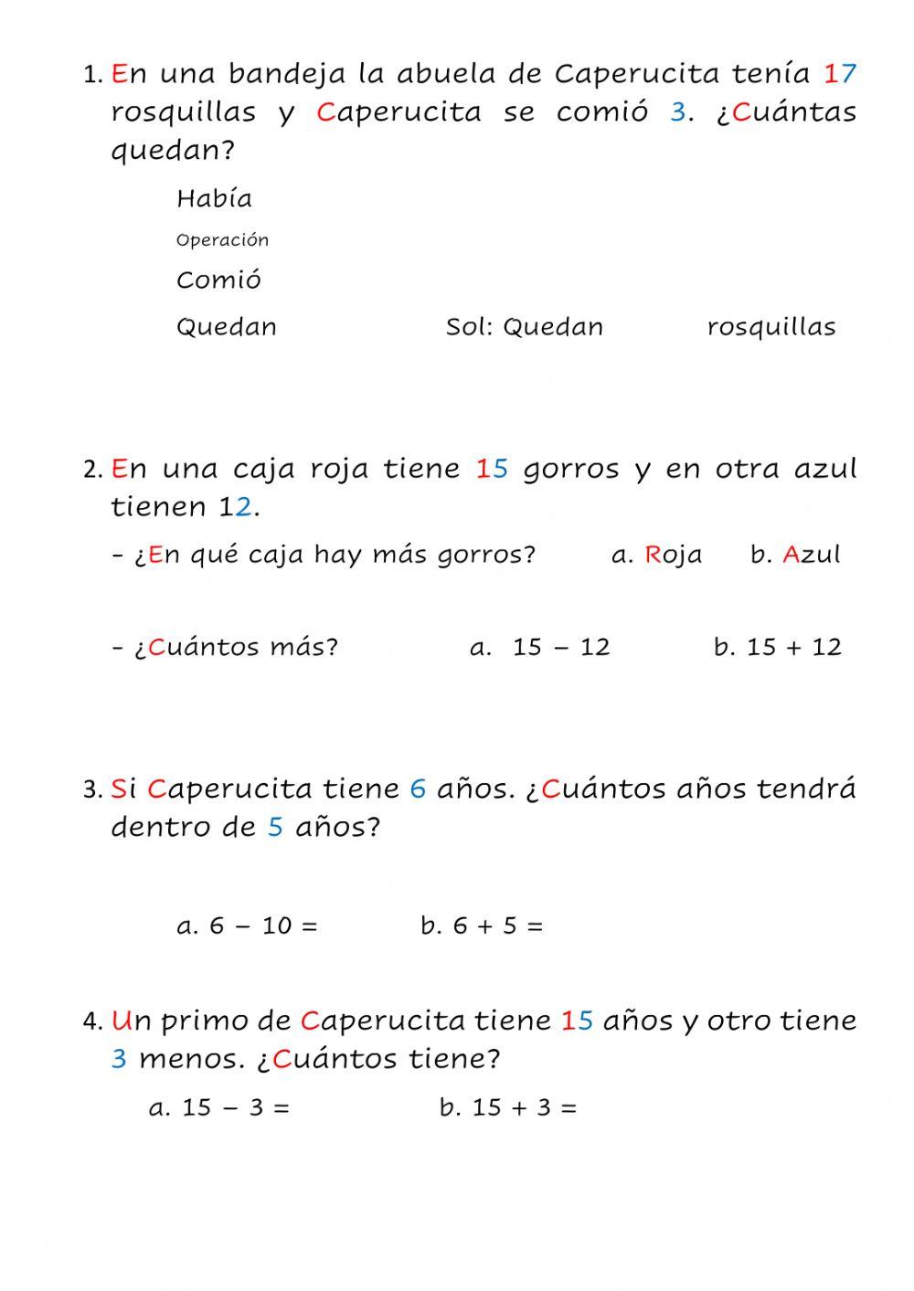 Ejercicios de Pensar worksheet | Live Worksheets