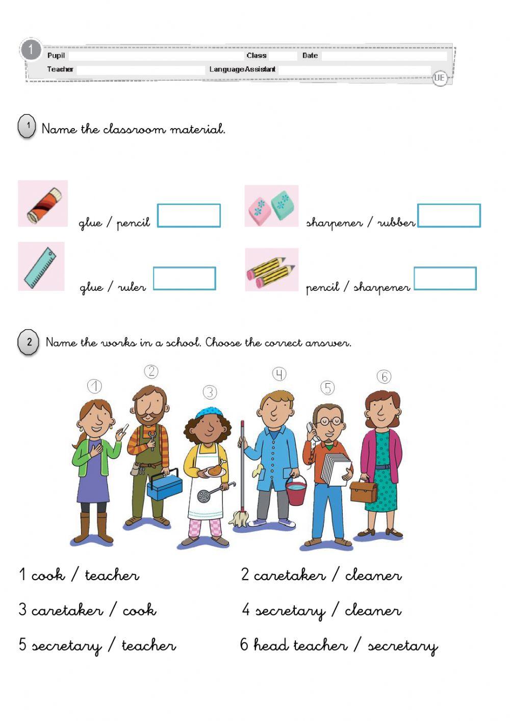 Home and School worksheet | Live Worksheets