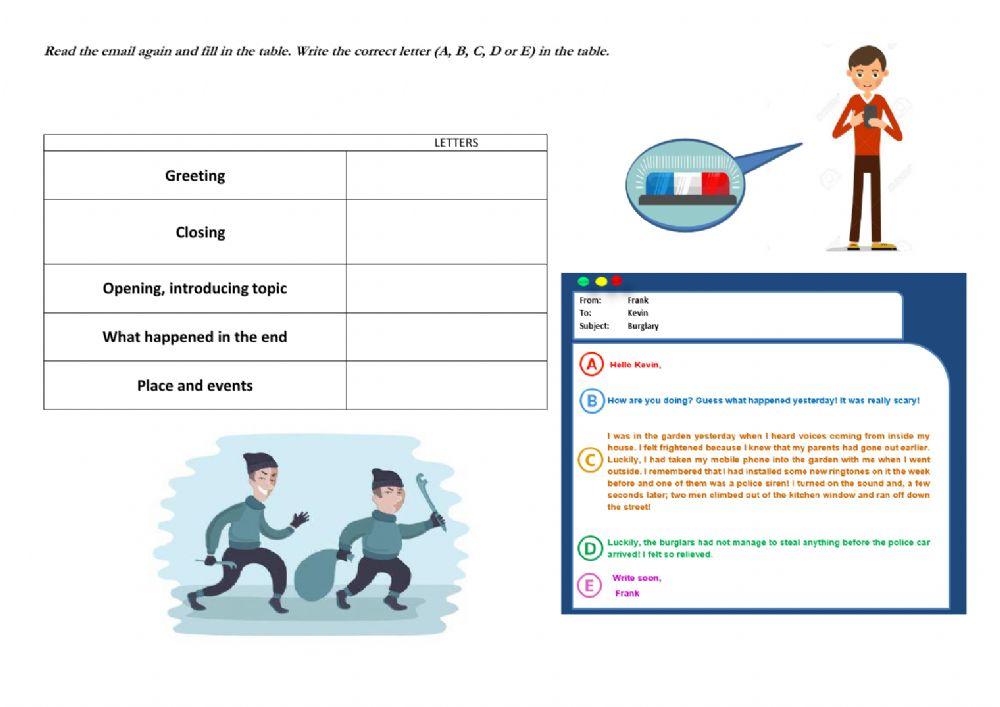 Informal email online worksheet | Live Worksheets