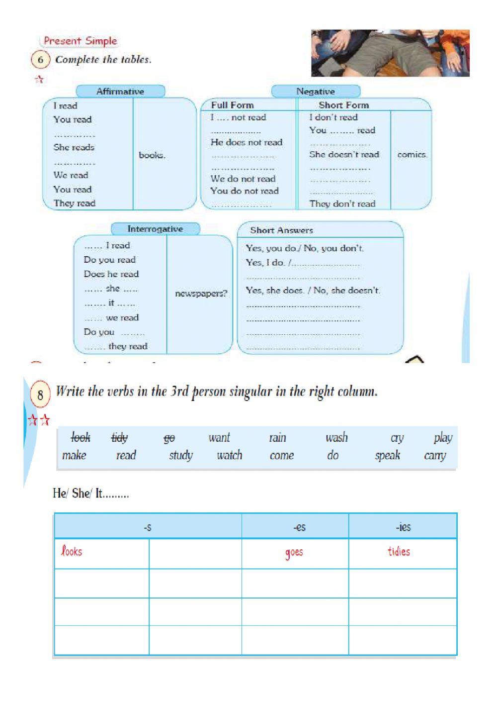 Present Simple online exercise for Grade 3 | Live Worksheets