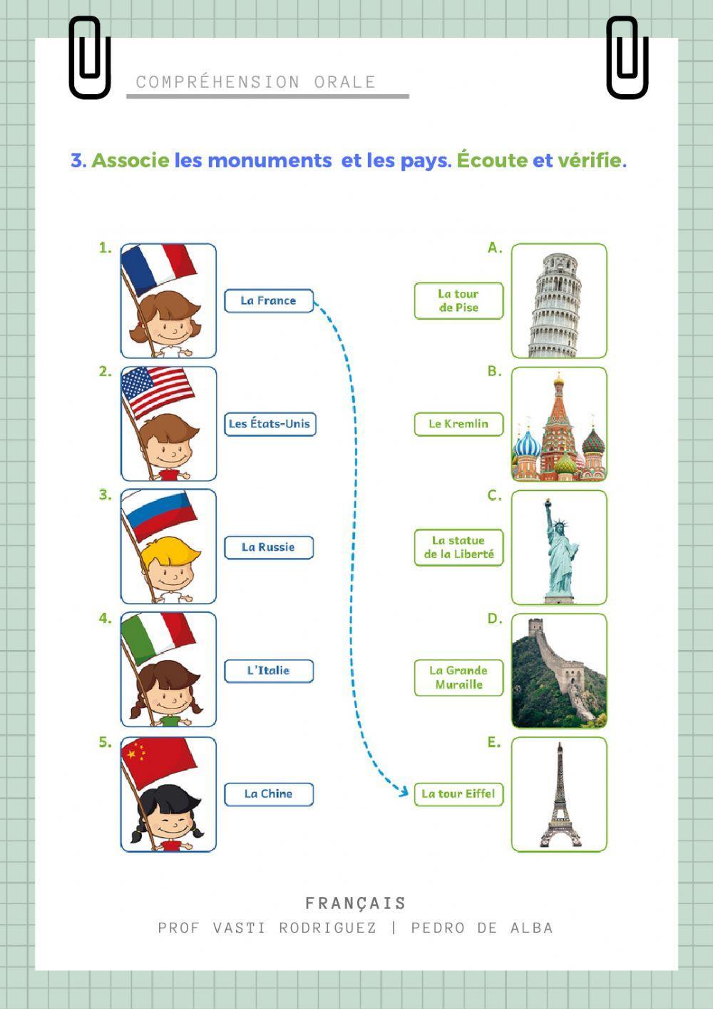 BONJOUR Compréh… | Free Interactive Worksheets | 495261