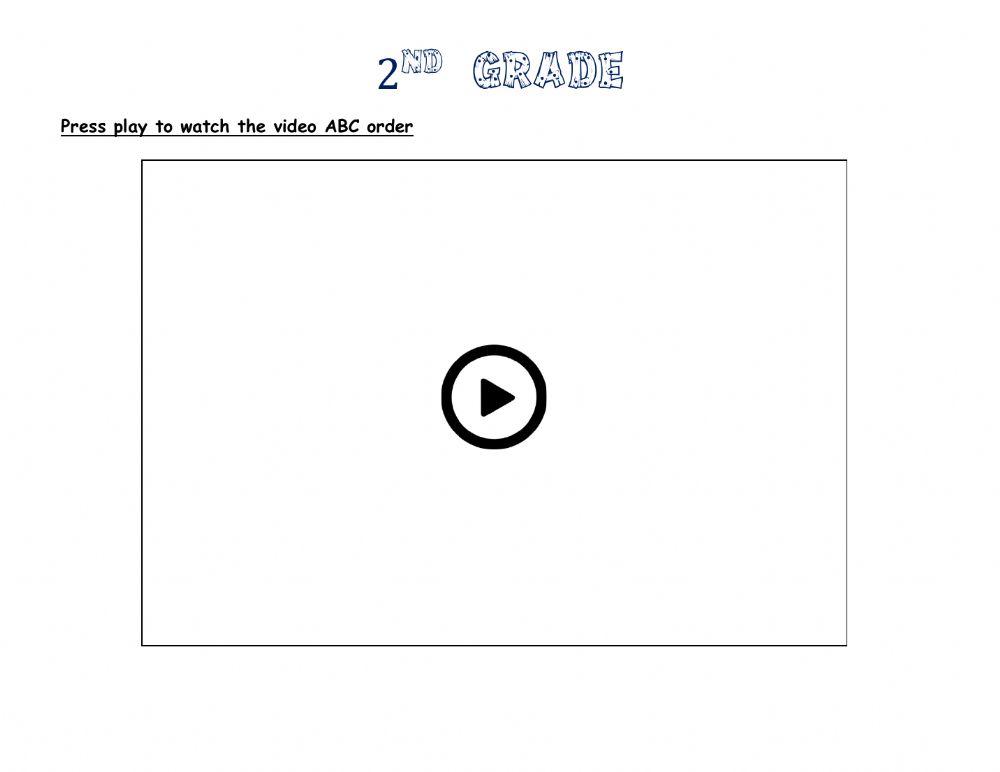 2nd grade ABC v… | Free Interactive Worksheets | 6227527