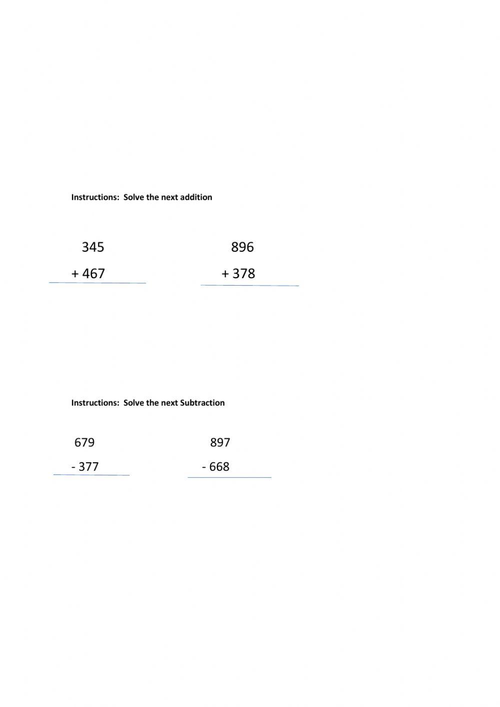 Math exam online exercise | Live Worksheets
