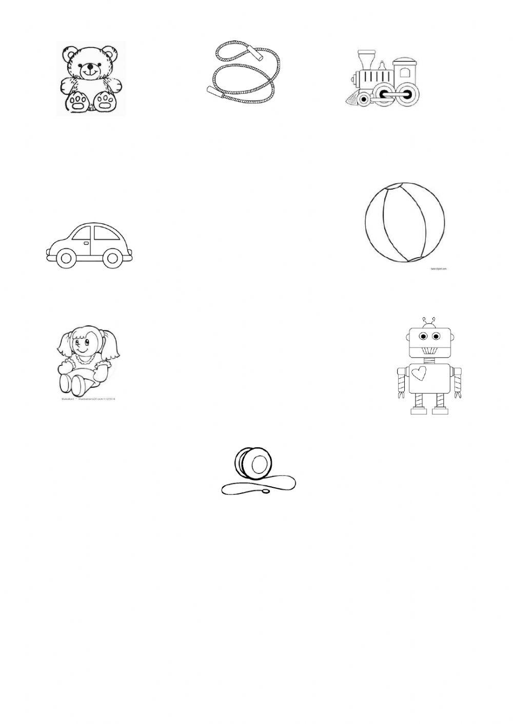 Toys online exercise for 1 | Live Worksheets
