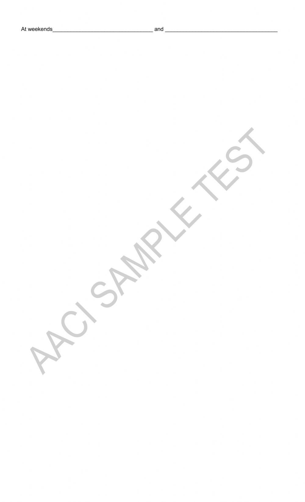 K3 TEST PRACTICE 3 online exercise for | Live Worksheets