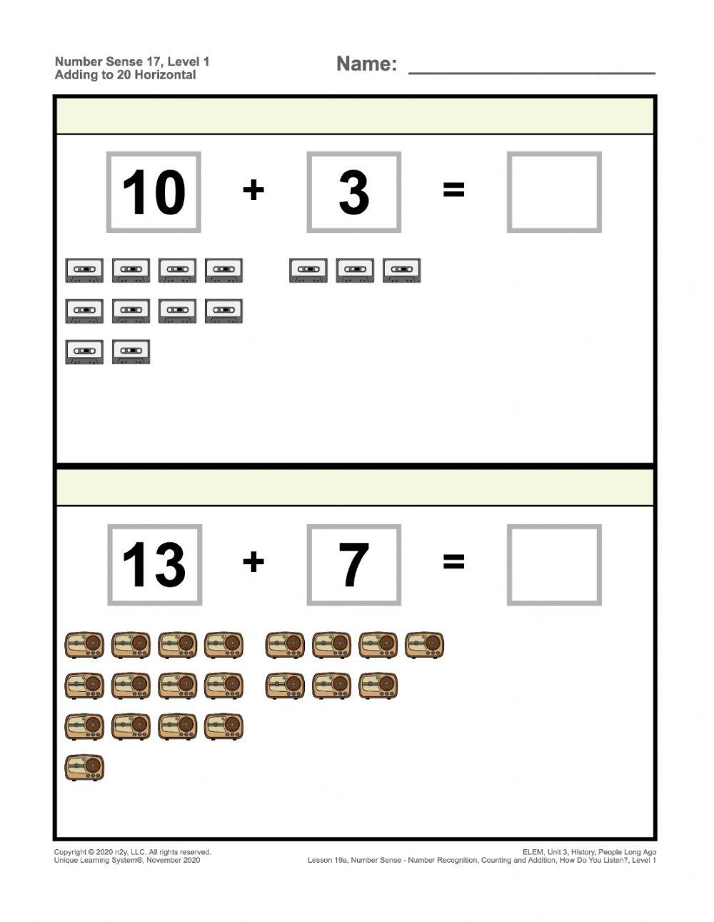 Simple addition | sabb | Live Worksheets