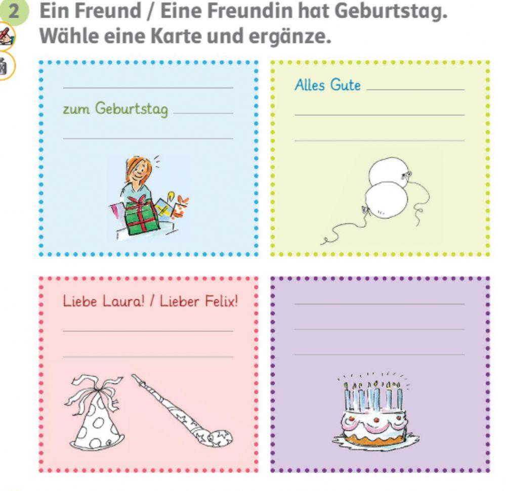 Geburtstag online exercise for | Live Worksheets