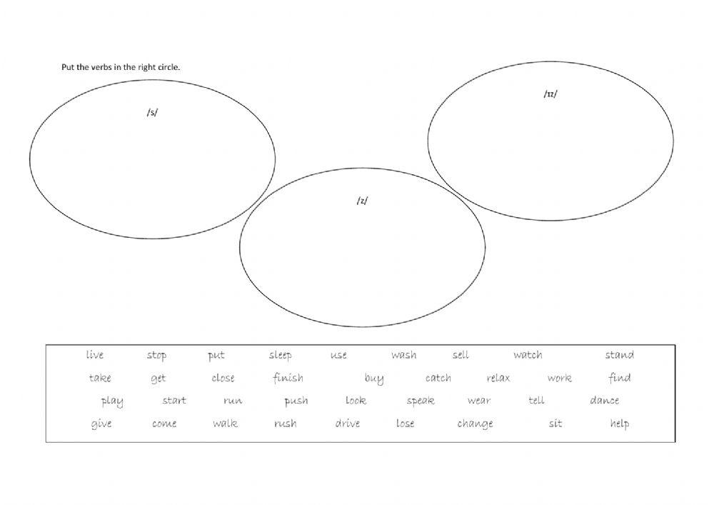 Third person s interactive worksheet | Live Worksheets