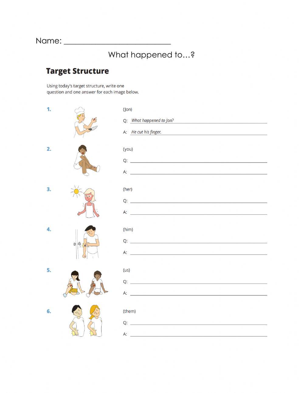What happened? online exercise for | Live Worksheets